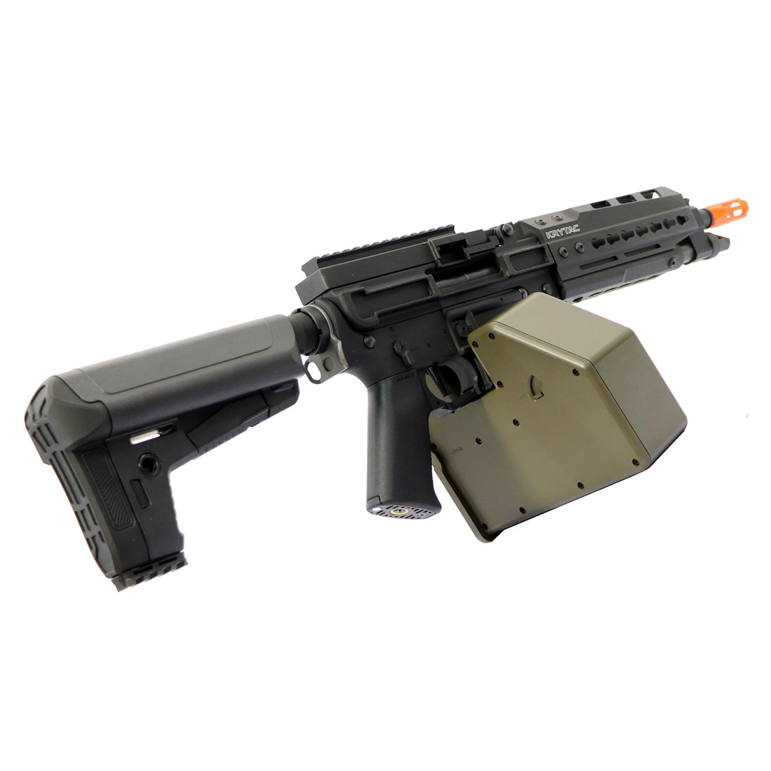 RIFLE DE AIRSOFT AEG KRYTAC TRIDENT LMG ENHANCED BLACK – Hawk Airsoft