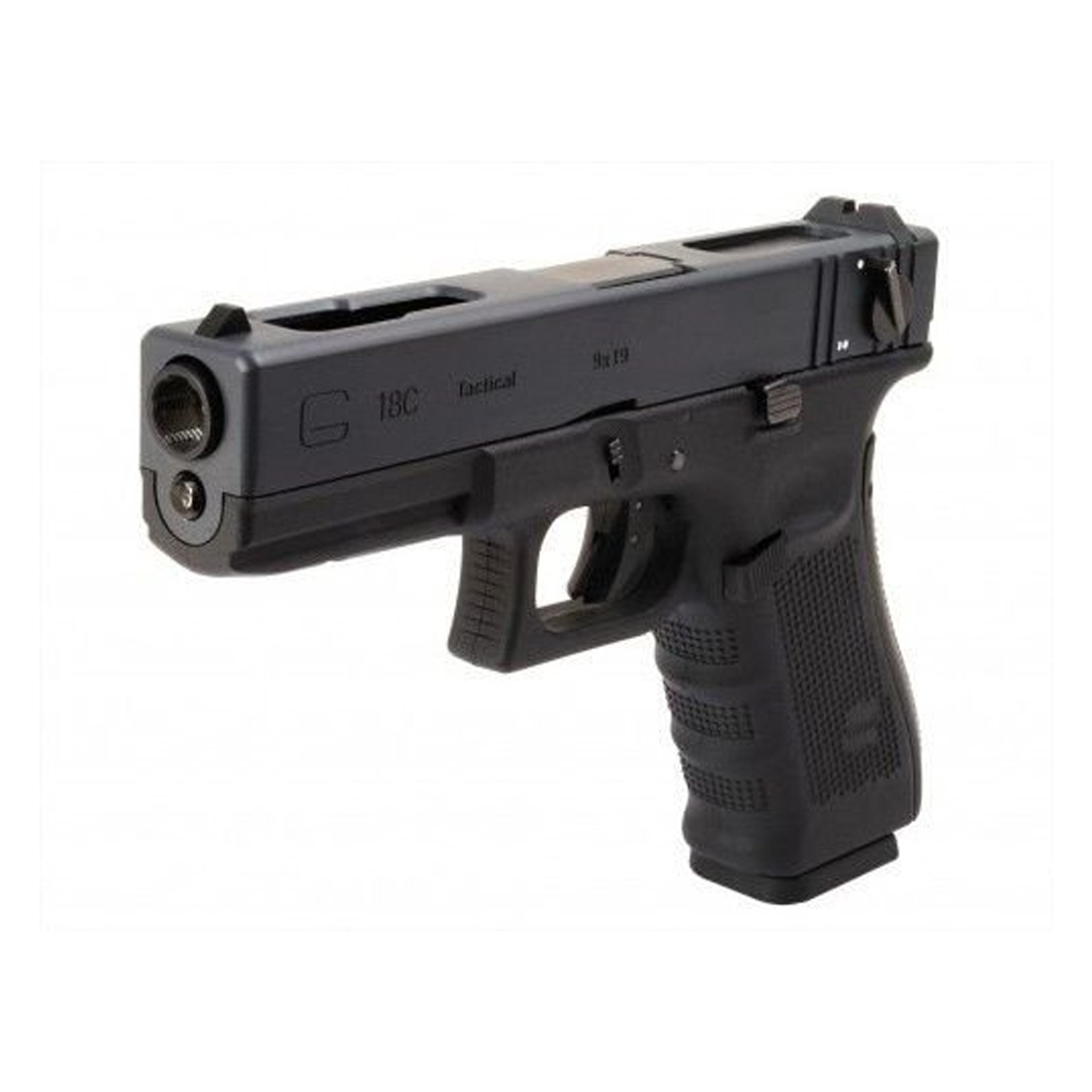 PISTOLA DE AIRSOFT GBB GREEN GÁS WE GLOCK G18 GEN4 FULL AUTO BLACK ...