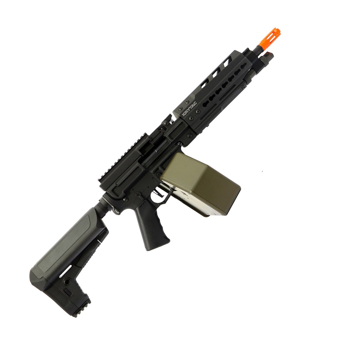 RIFLE DE AIRSOFT AEG KRYTAC TRIDENT LMG ENHANCED BLACK – Hawk Airsoft