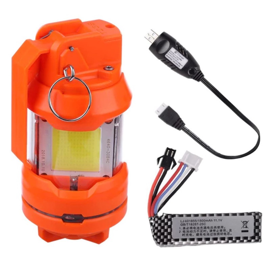 GRANADA DE LUZ E SOM FLASHBANG AIRSOFT T238 V3 COM BATERIA LIPO 11.1V E ...