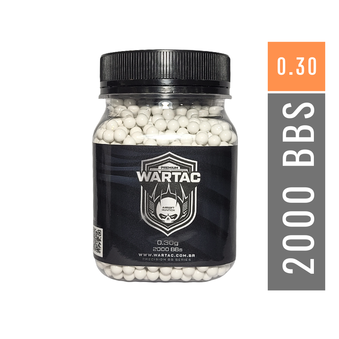 ESFERAS PLÁSTICAS AIRSOFT BBS WARTAC 0.30G 2000 BBS – Hawk Airsoft