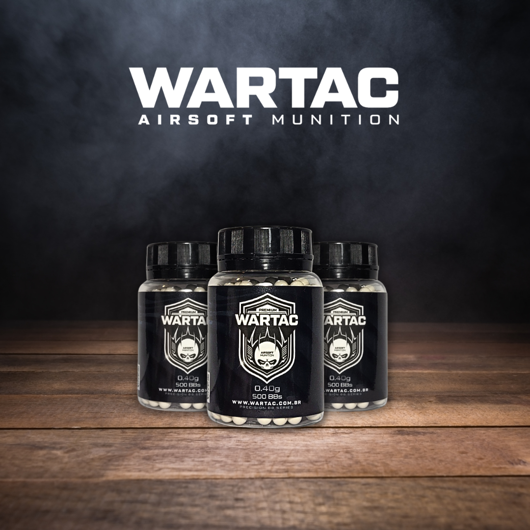 ESFERAS PLÁSTICAS AIRSOFT BBS WARTAC 0.40G 500 BBS – Hawk Airsoft