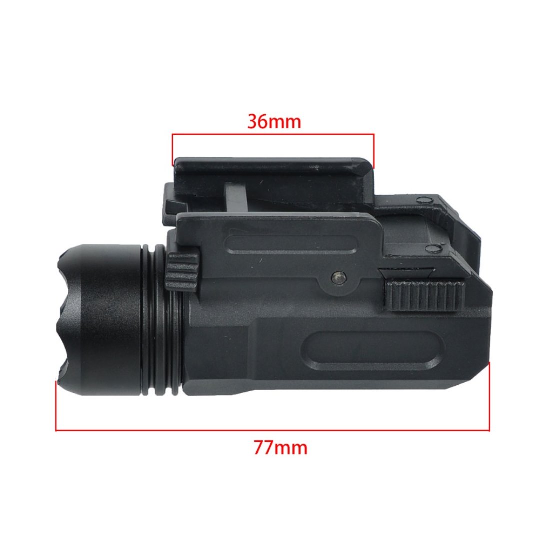 LANTERNA PARA PISTOLA DE AIRSOFT XPE R2 LED CREE 150 LUMENS ESTILO ...