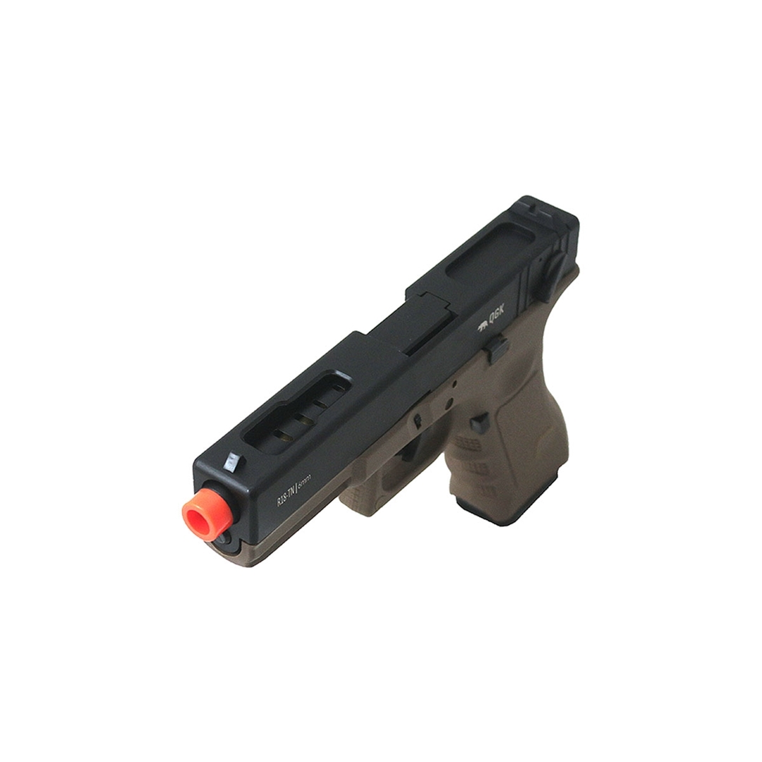 PISTOLA DE AIRSOFT A GAS GBB GREEN GAS ARMY ARMAMENT R18 GLOCK 18 TAN ...