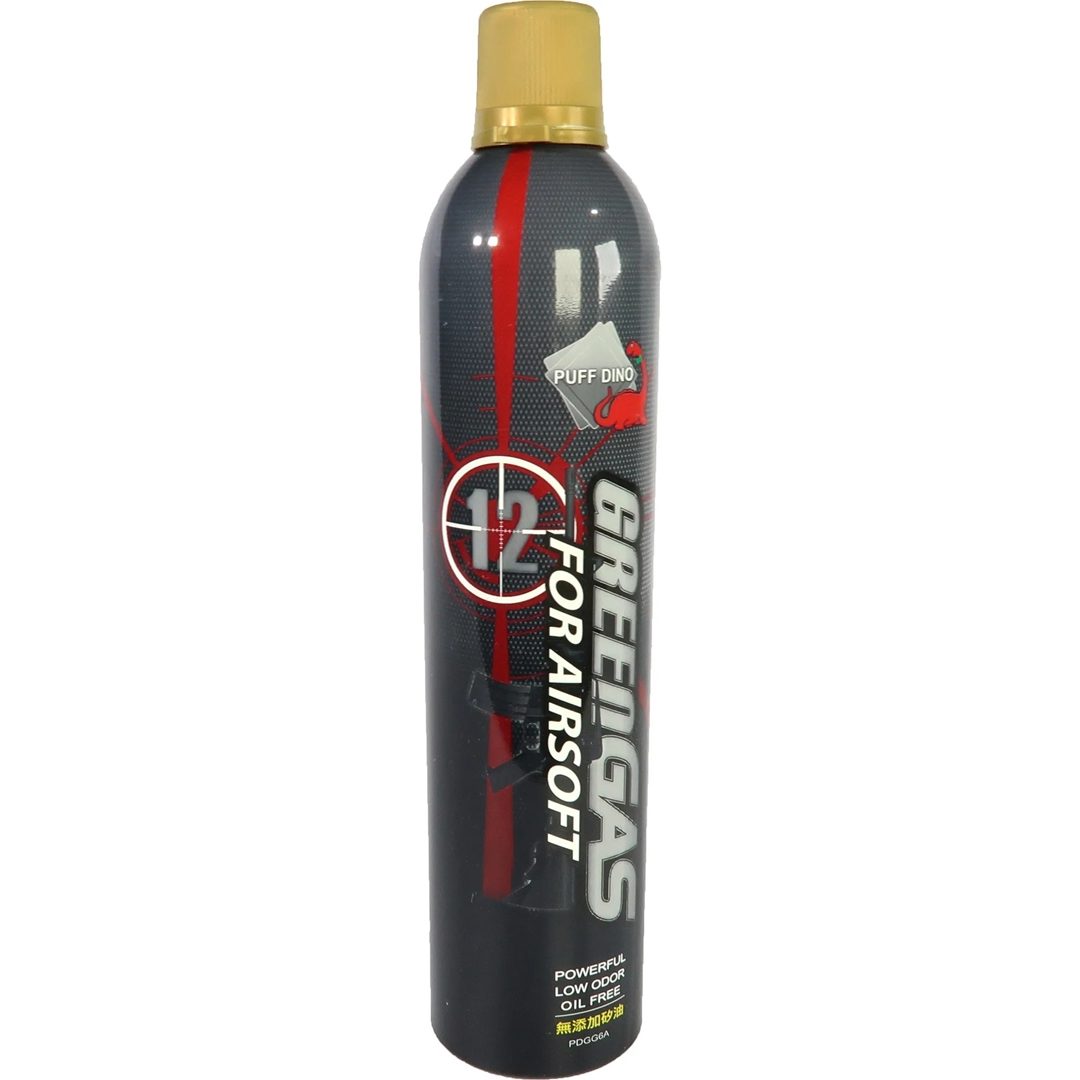 GREEN GAS PUFF DINO 600 ML SEM OLEO – Hawk Airsoft